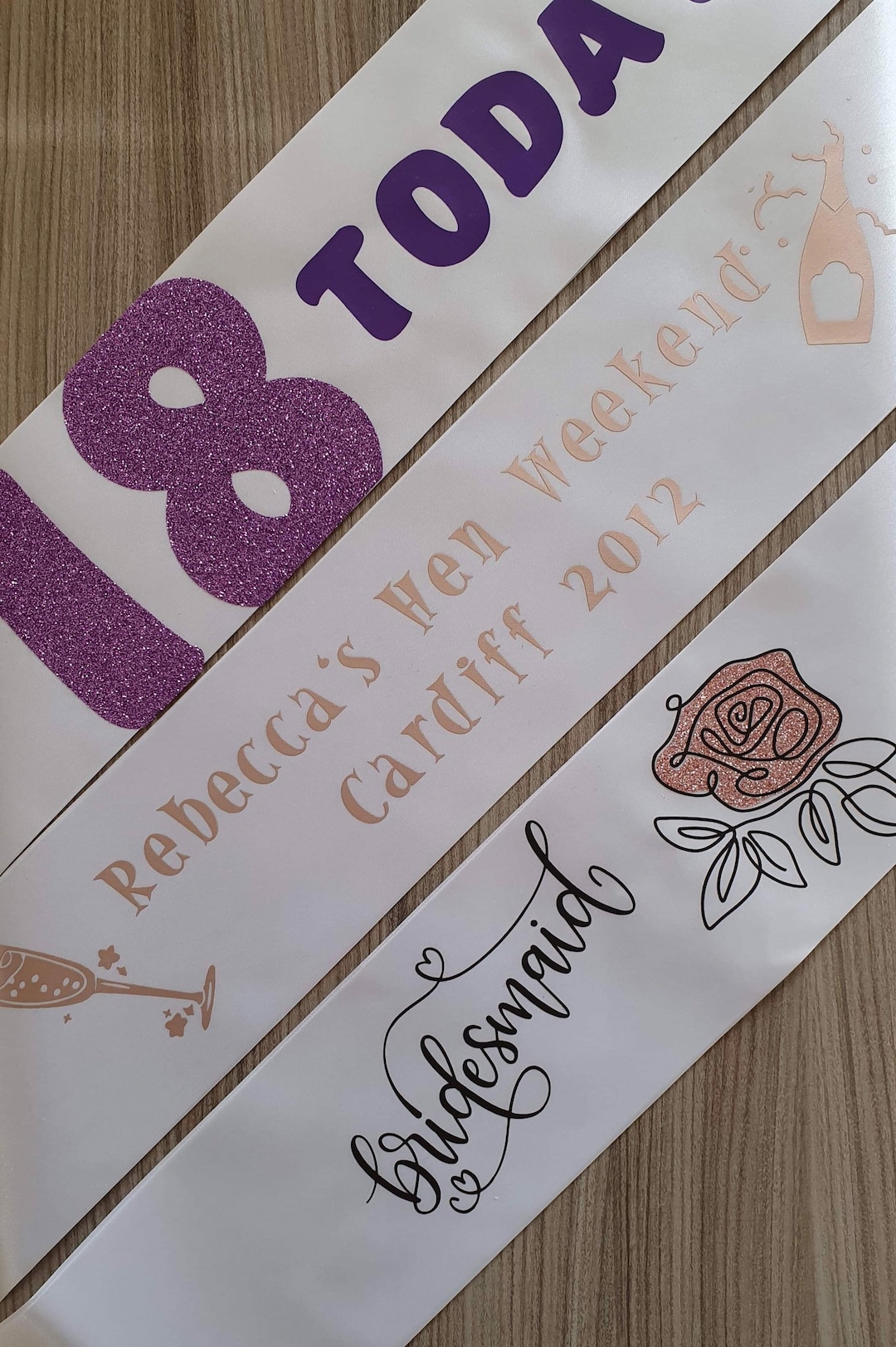 Sash cut Vinyl Not Printed Sashes for Any Special Occasion birthdays ...