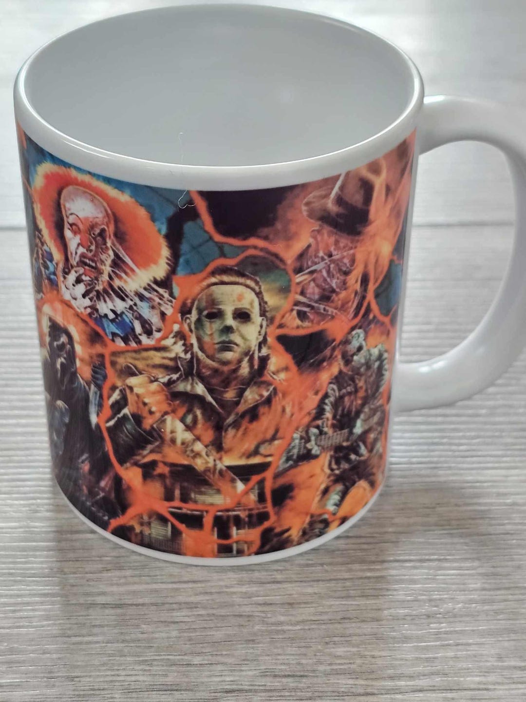 Cartoon Slasher Horror Mug – Spooktacular Halloween Gift - Etsy