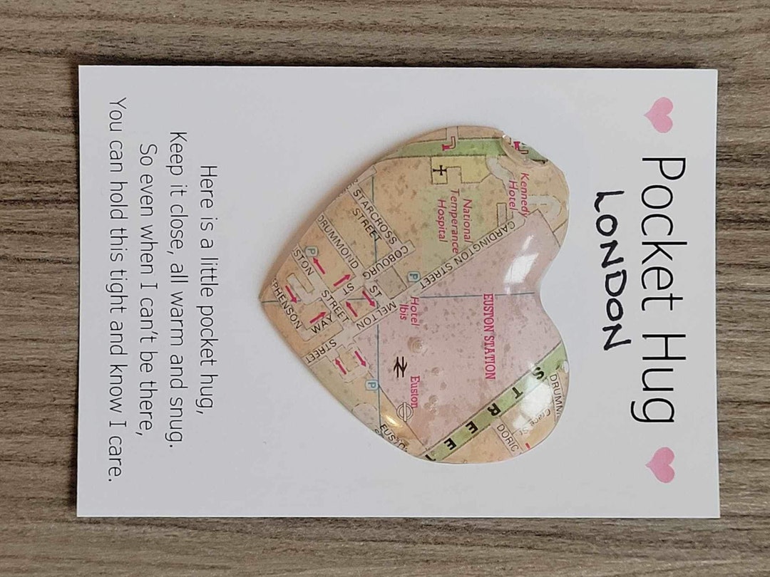 Little Slice of Home - Resin Map Hug Hearts With Bristol-london and ...
