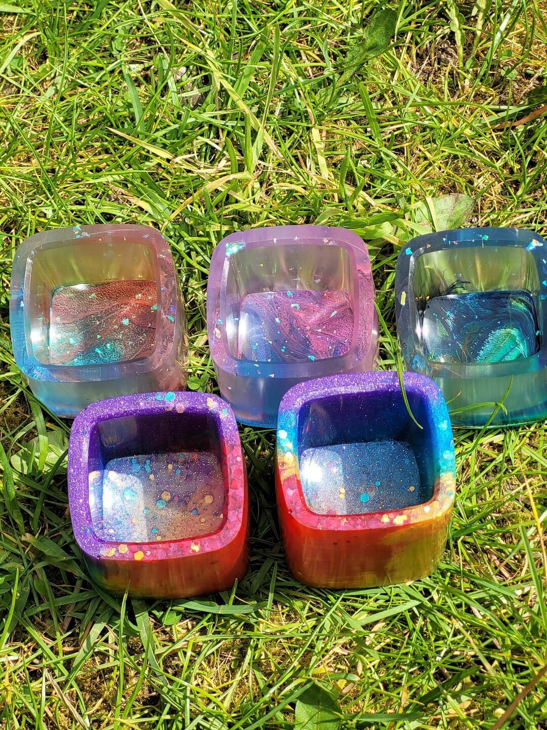 Resin Office Storage Pods - Make up Brushes Pot -desk Tidy - Paperclip ...