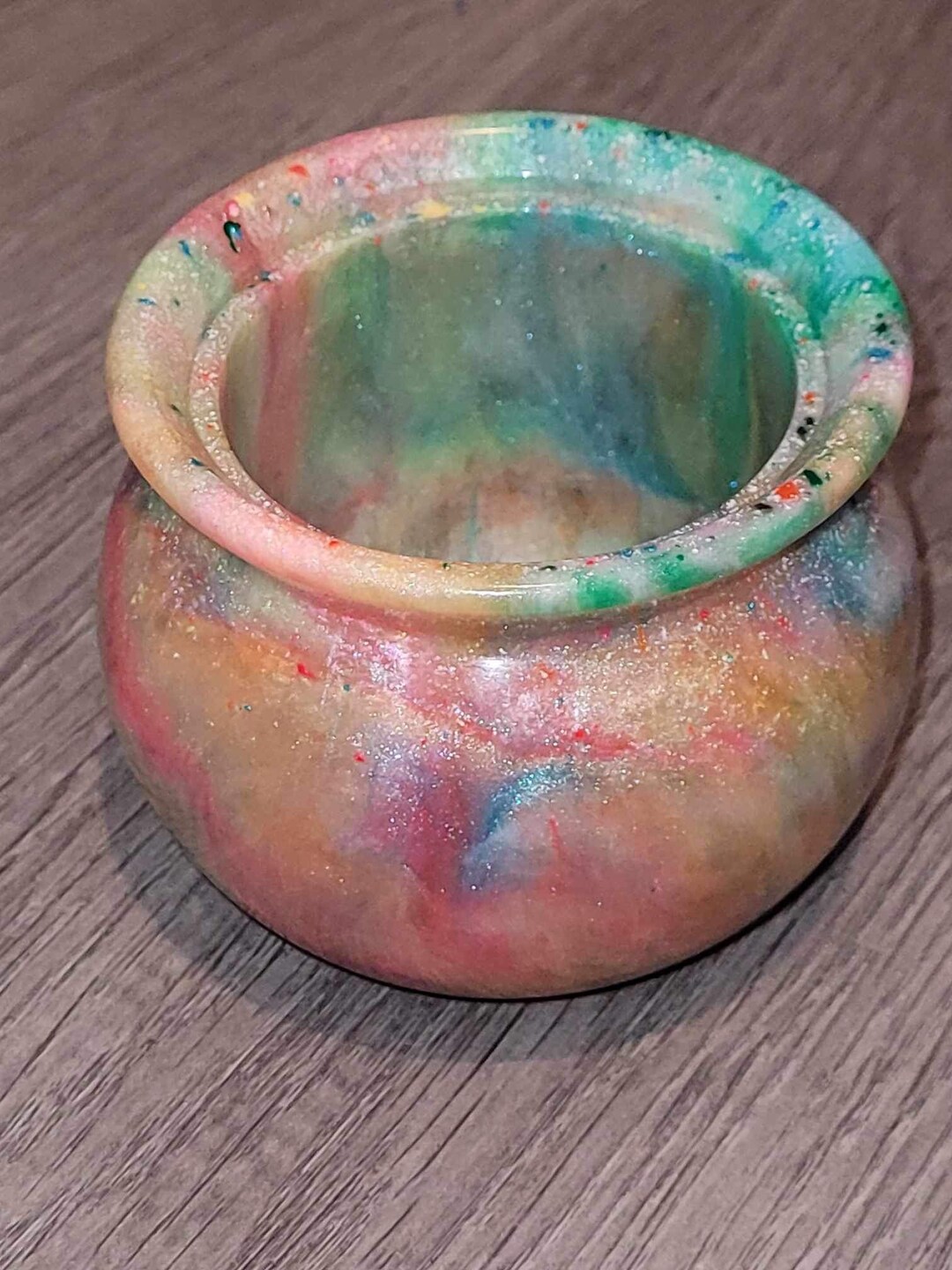 Rainbow Resin Trinkets -hideaway for Your Very Precious Rings ...