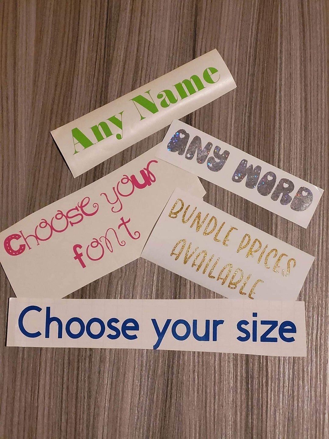 Personalised Vinyl Name Stickers. Decal Label, Ideal for Water Bottles ...