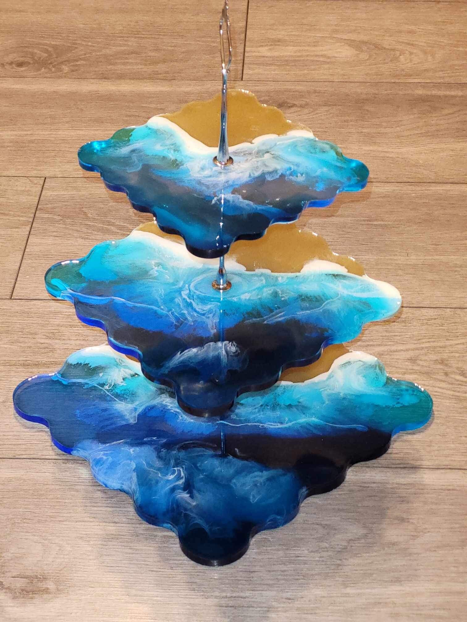 Ocean Themed Cake Stand Unique Resin Afternoon Teas Stand - Etsy