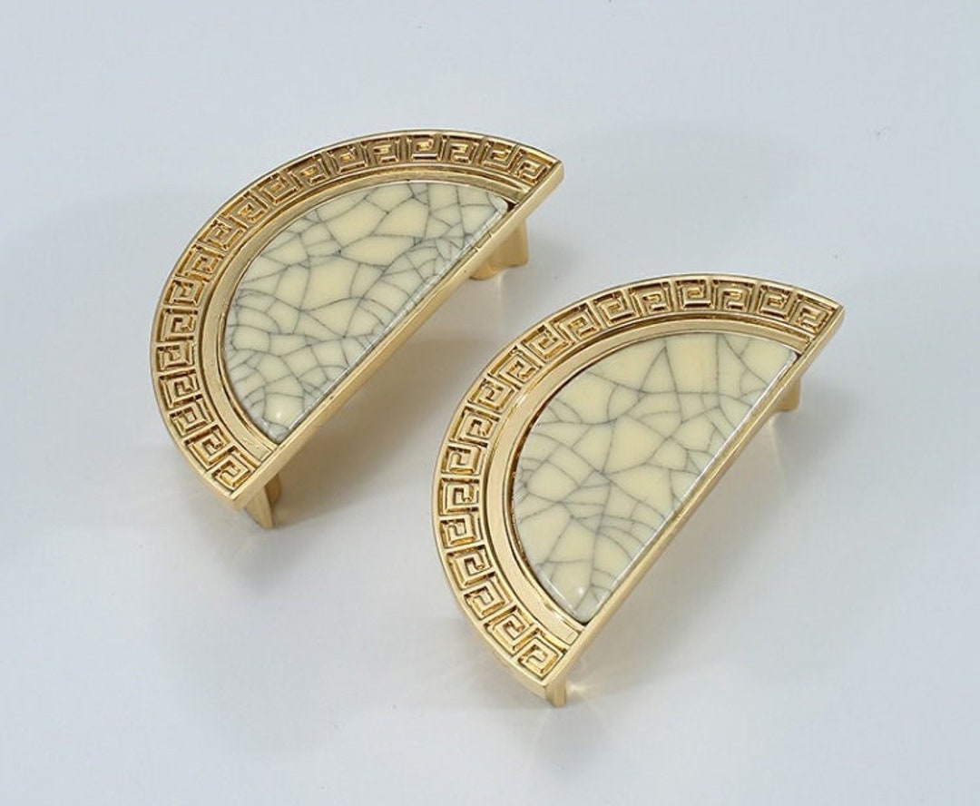 2.5 Hole Center Chinese Style Half Circle Drawer Pull - Etsy