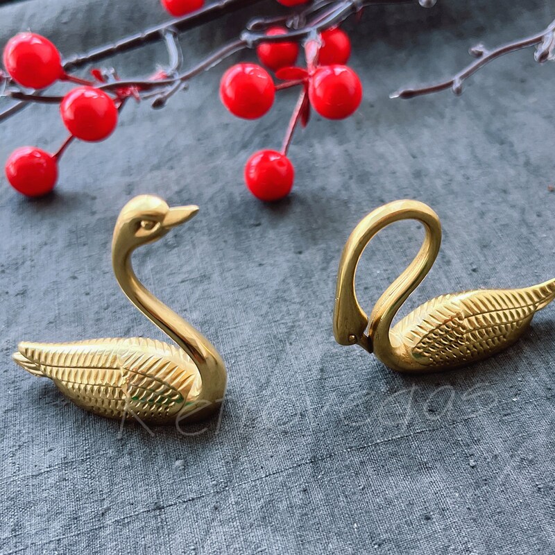 Swan Drawer Pull - Etsy