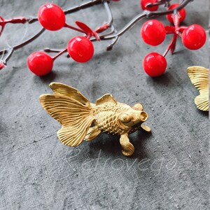 Solid Brass Fish Drawer Pull Modern Style Decorative Dresser Knob ...