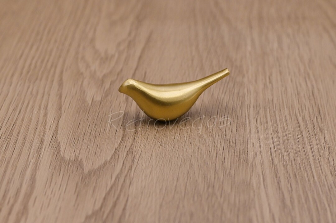 Solid Brass Bird Drawer Pull: Modern Cabinet Knob WMLS515 - Etsy