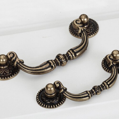 French Provincial Bail Style Drawer Pull Shabby Chic | Etsy