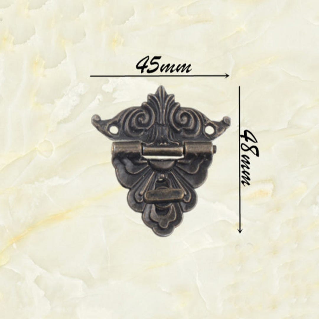 1PC 45x48mm Antique Bronze Box Latch Rustic Latch Trunk - Etsy