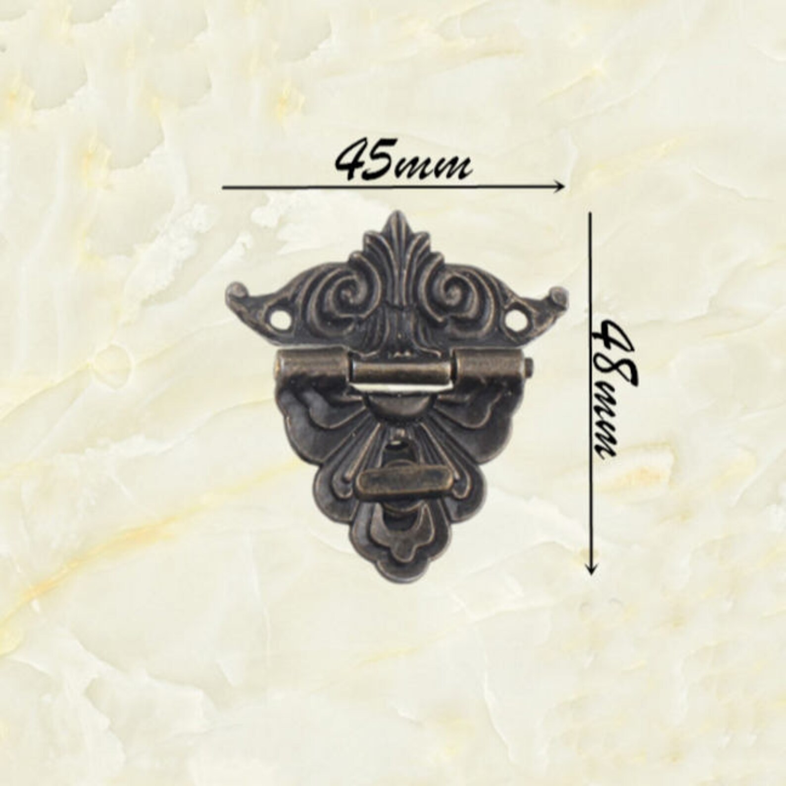 1PC 45x48mm Antique Bronze Box Latch Rustic Latch Trunk | Etsy