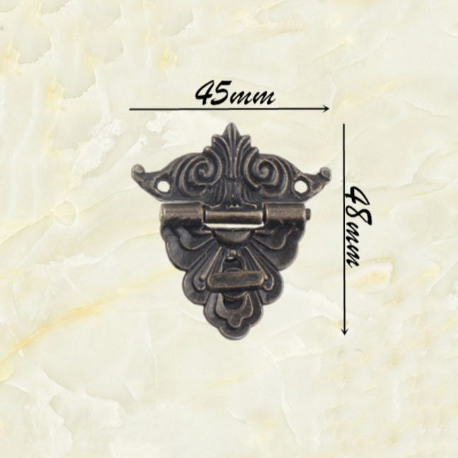 1PC 45x48mm Antique Bronze Box Latch Rustic Latch Trunk | Etsy