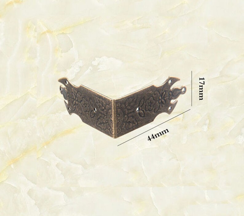 4PCS 17x44mm Bronze Corner Protectors Wood Corner Decorative | Etsy