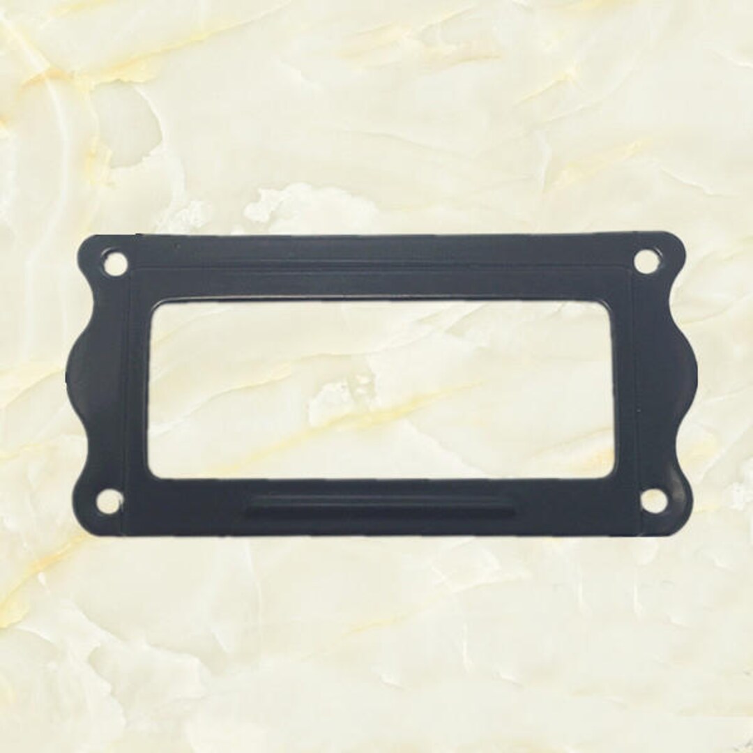 4PCS Black 65x31mm Library Label Drawer Pull Label Holders Label Frames ...
