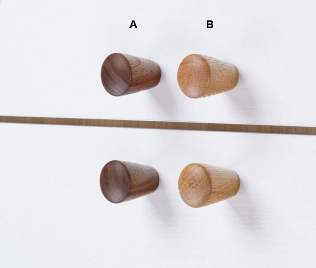 Wood Knob Drawer Pull Modern Style Decorative Dresser Knob Drawer ...