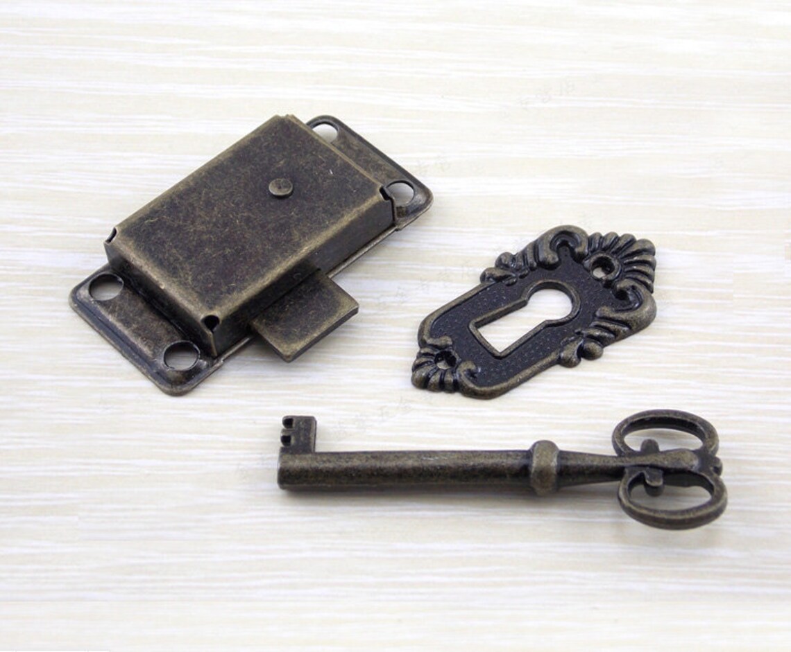 1PC Antique Bronze Lock Rustic Latch Lock SK100 - Etsy