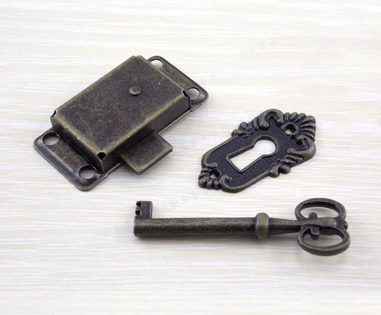1PC Antique Bronze Lock Rustic Latch Lock SK100 - Etsy