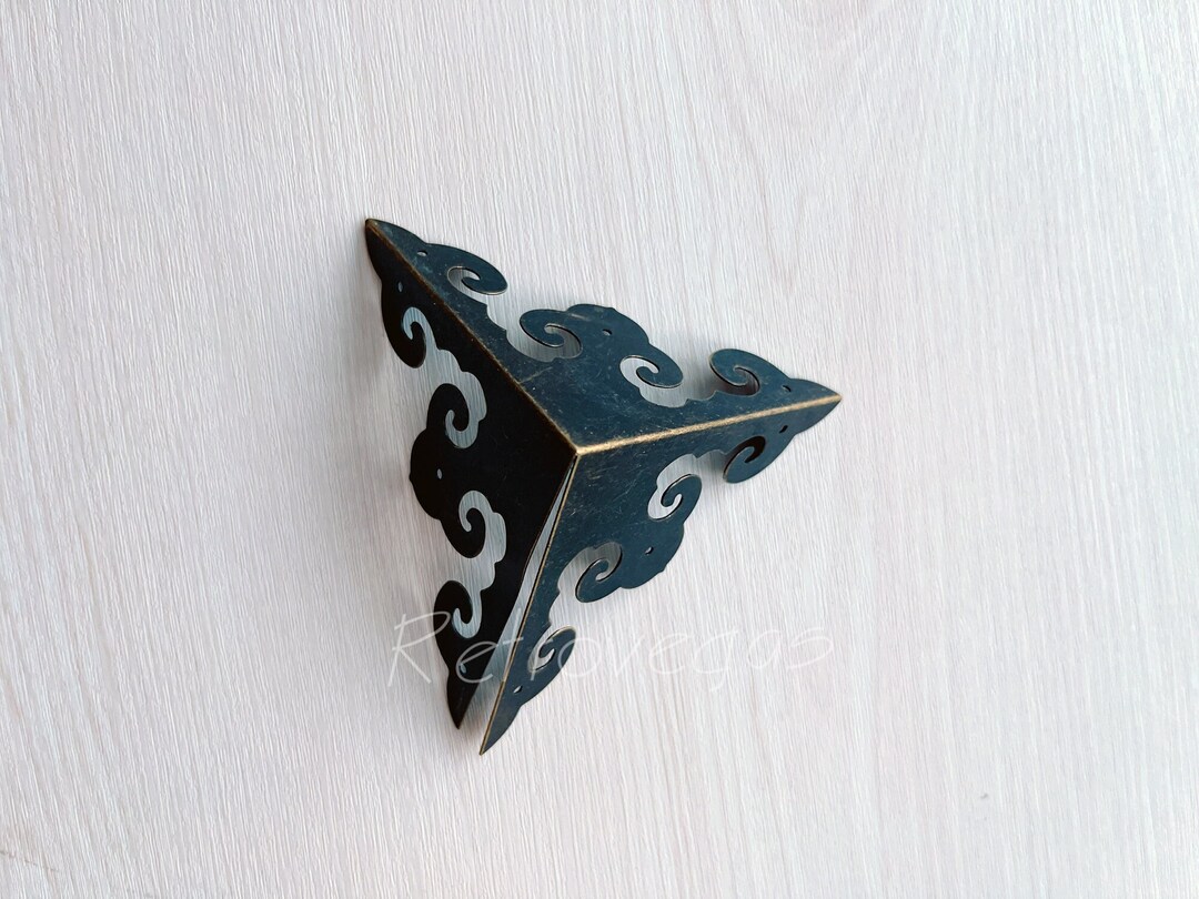 Antique Bronze Corner Protector: Decorative Jewelry Box, Wood Case ...