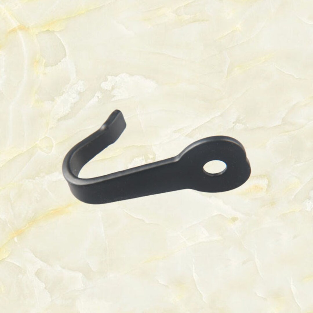 4PCS 17x40mm Black Metal Hook, Key Hanger,robe Hooks,furniture Hardware ...