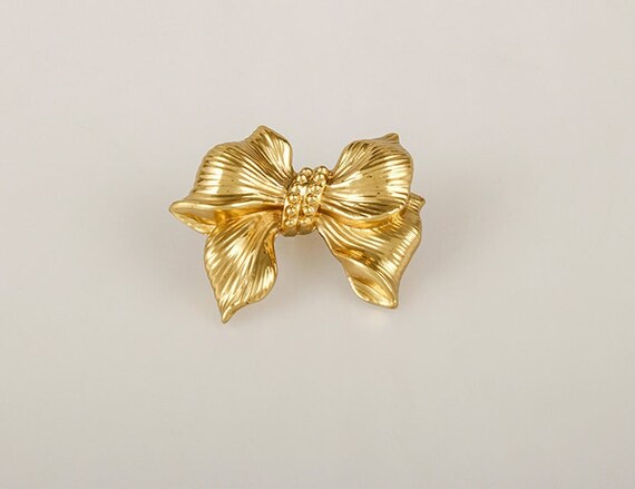 Solid Brass Bow Drawer Pull Modern Style Decorative Dresser - Etsy