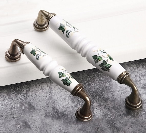 Ceramic Drawer Pull Decorative Dresser Drawer Handles WMLS015 | Etsy