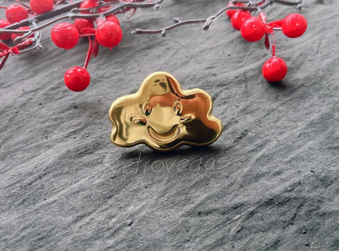 Solid Brass Cloud Moon Star Drawer Pull Modern Style Decorative Dresser ...