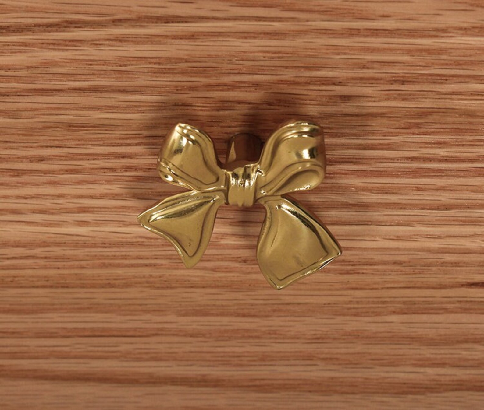 Solid Brass Bow Drawer Pull Modern Style Decorative Dresser - Etsy