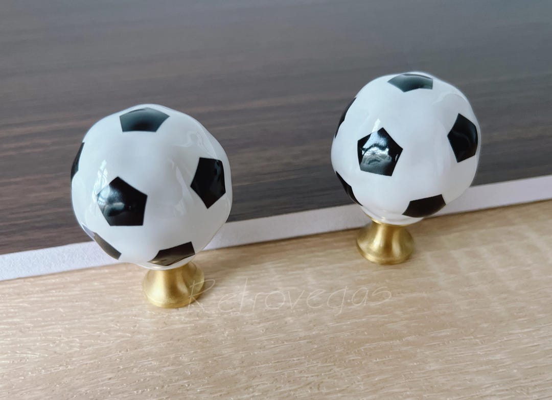 Football Ceramic Knob: Decorative Dresser Drawer Pull WMLS1251 - Etsy UK