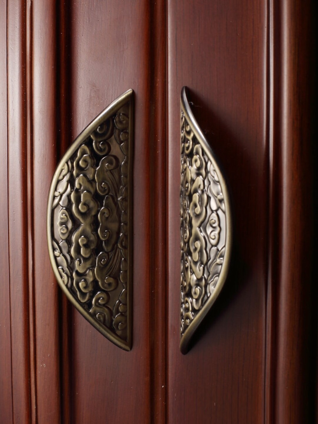 2.5 Hole Center Chinese Style Drawer Pull Decorative Dresser Drawer ...