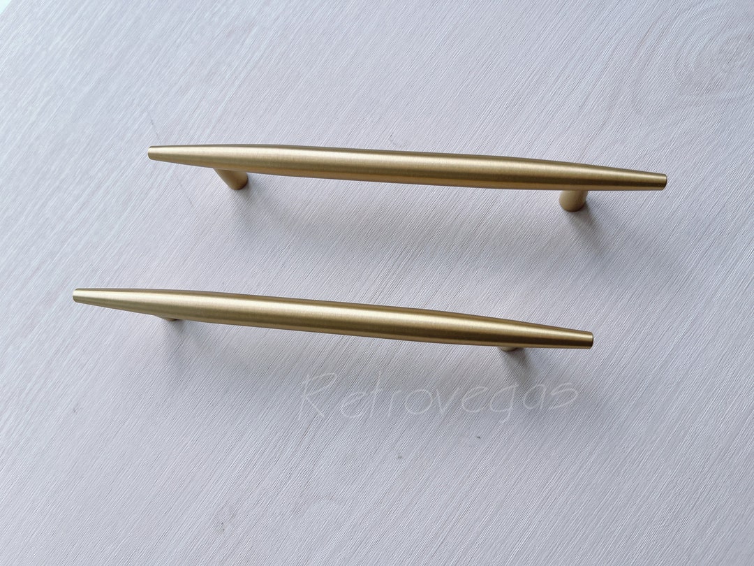 Modern Solid Brass Drawer Pull - Dresser Handle WMLS338 - Etsy