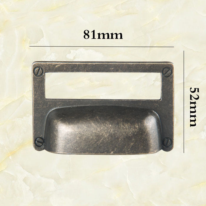 1PC Antique Bronze Library Label Drawer Pull Label Holders | Etsy