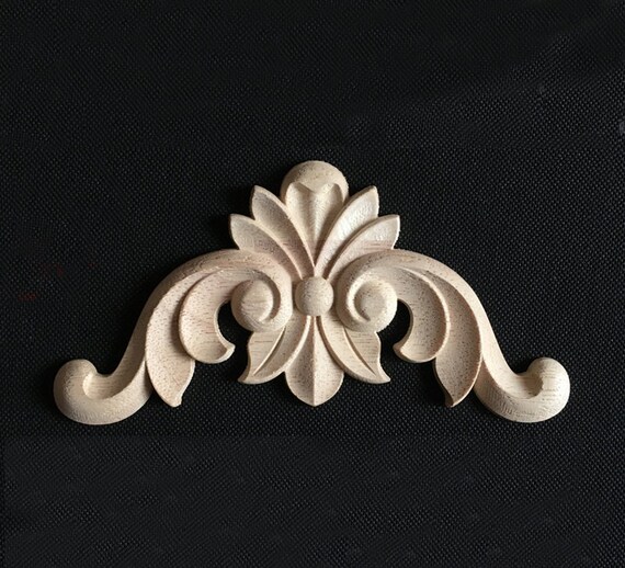 Set of 4 Shabby Chic Wood Embellishments Ornate Furniture | Etsy