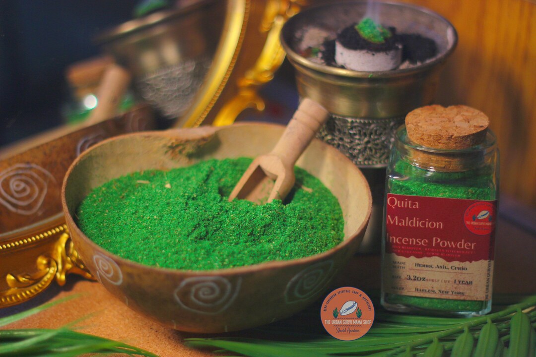 Quita Maldicion Herbal Incense Powder in Apothecary Corked Vial || Jinx ...