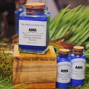 Blessed Anil Powder in Apothecary Corked Vial Hand-ground Bolsa De Añil ...