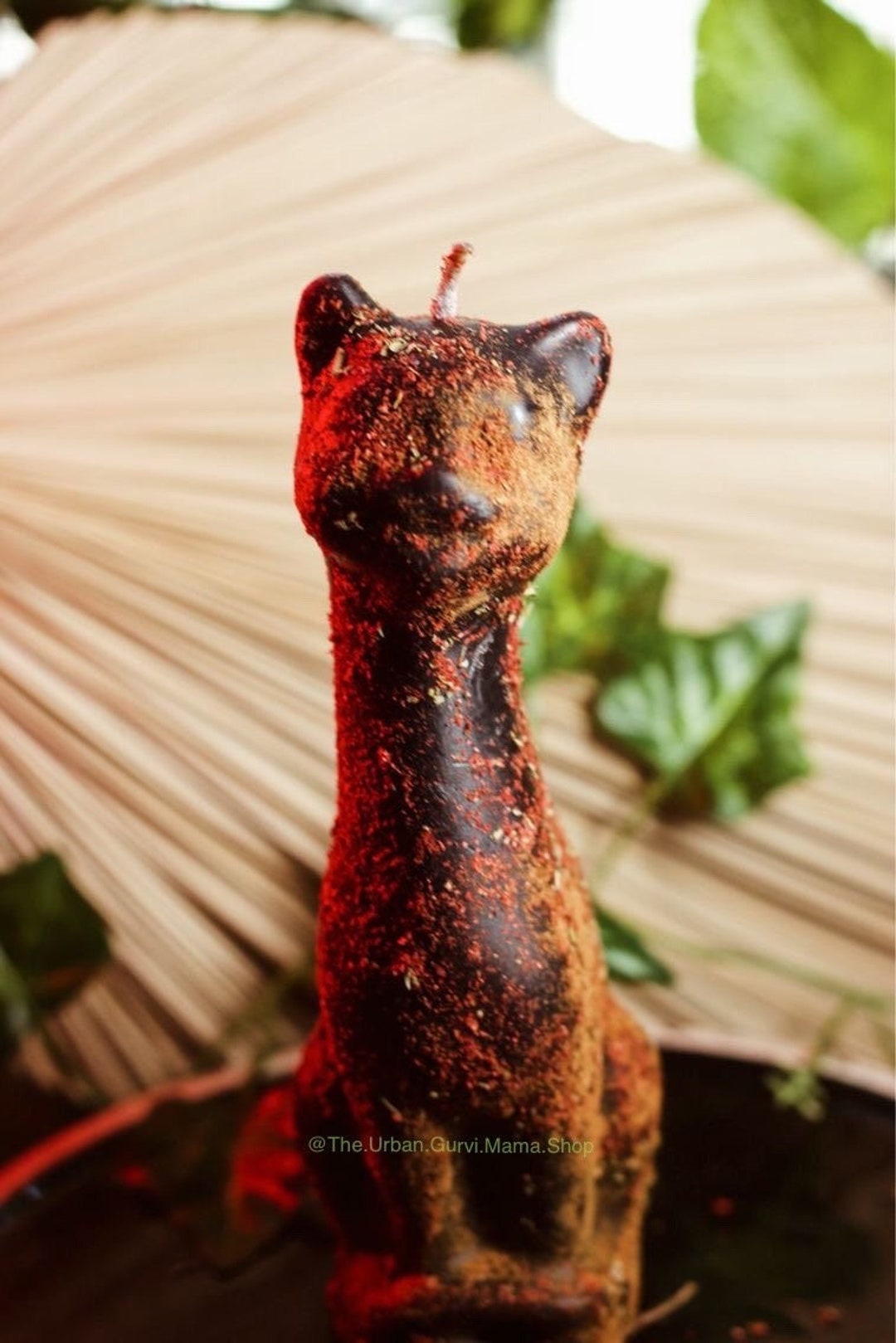 Prepared 6 Cat Figural Ritual Candle protection Cat Candle Good Luck ...