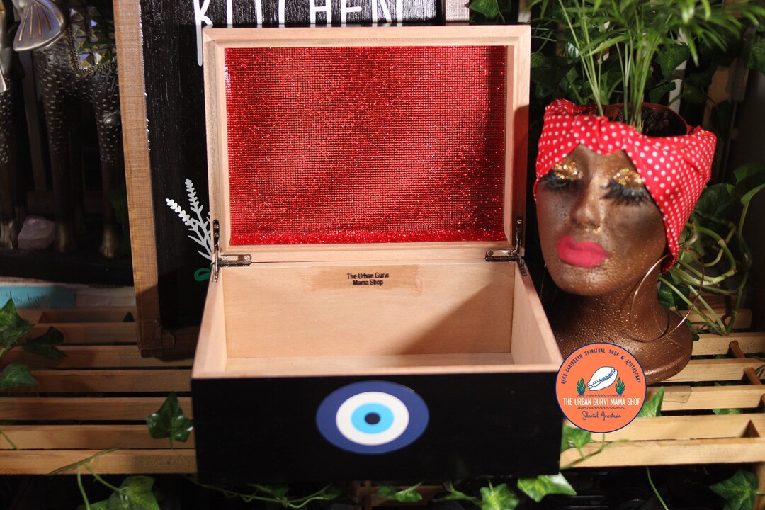 Blessed & Oak Wood Portable Altar Box Manifestation Box - Etsy