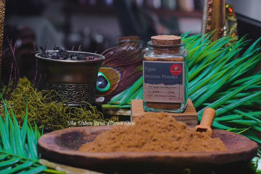Egun (ancestor) Herbal Incense Powder in Apothecary Corked Vial ...