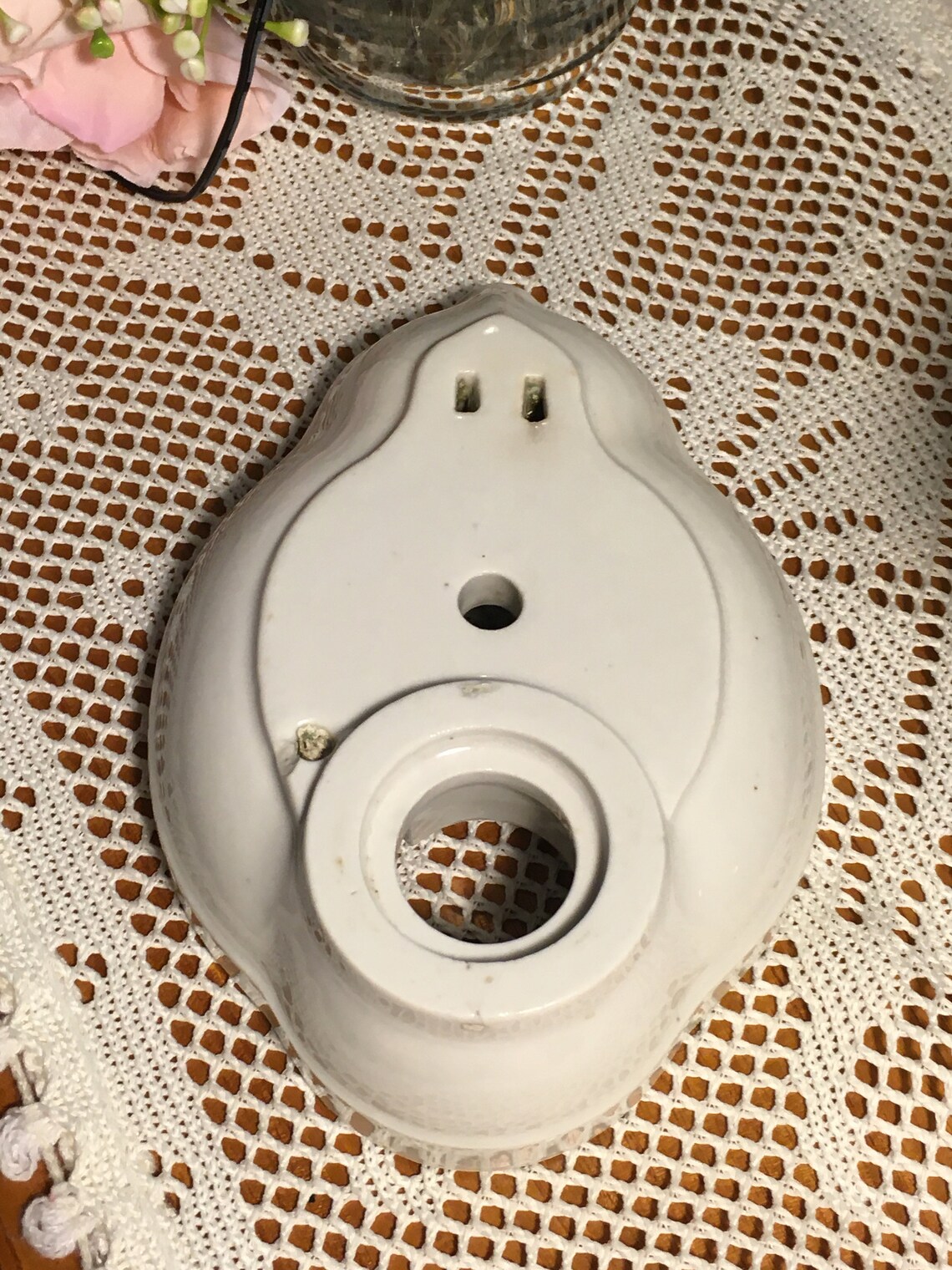 1920's Porcelain Light Fixture With Plug - Etsy