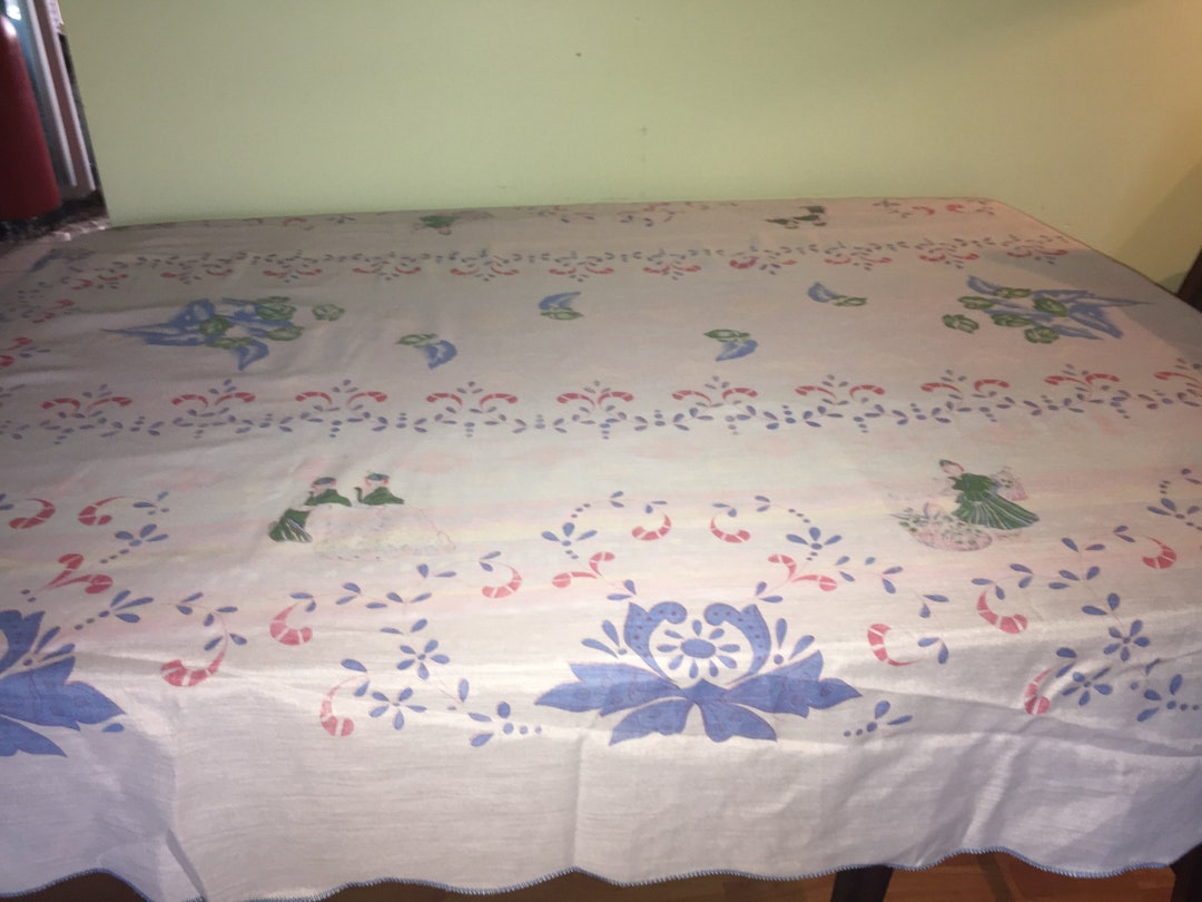 Beautiful Vintage Imported From Portugal Tablecloth 92 X 60 - Etsy
