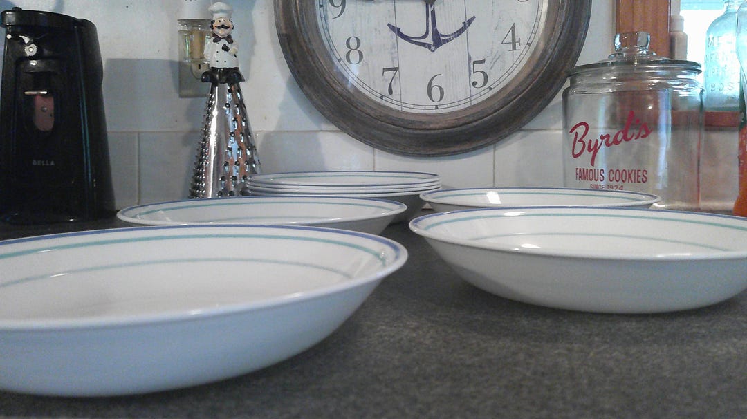 Vintage Corelle Ocean Dance Dolphin Salad Bowls – Set of 8 - Etsy