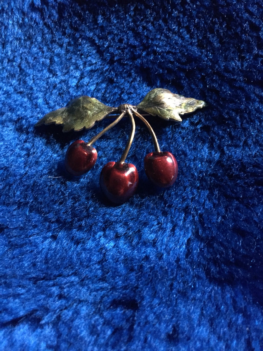 Vintage SWEET SECRETS Enamel CHERRIES Brooch - Etsy