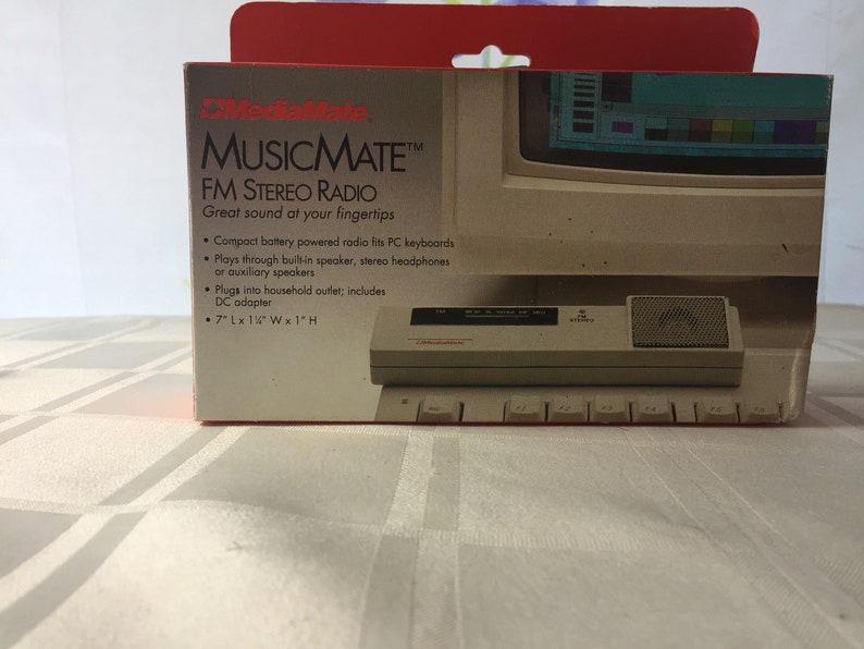 Vintage Media Mate, Music Mate FM Stereo Radio for PC MIB - Etsy