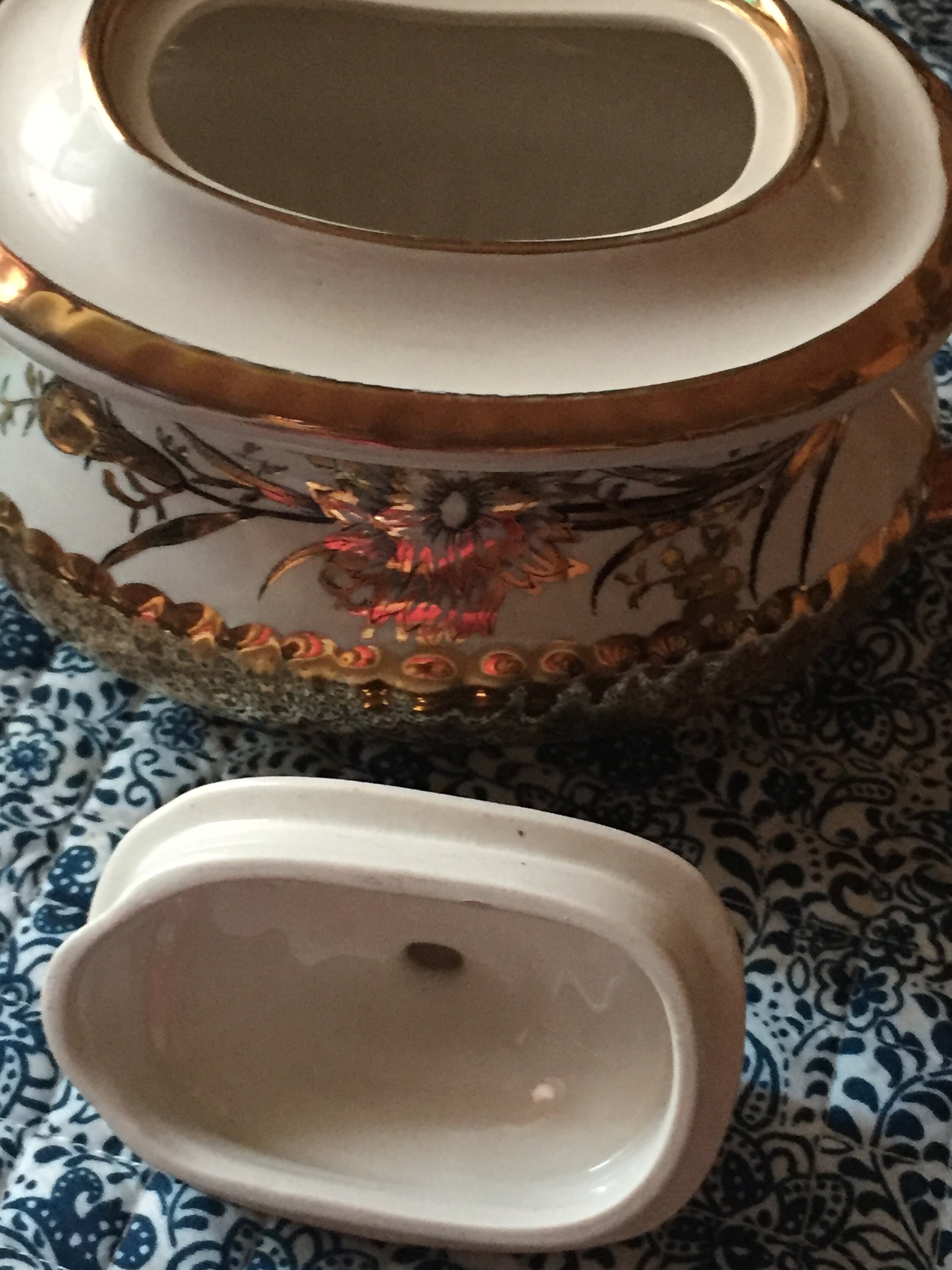 Vintage Heavy Gilded Georgian Gibson England Teapot N707 - Etsy