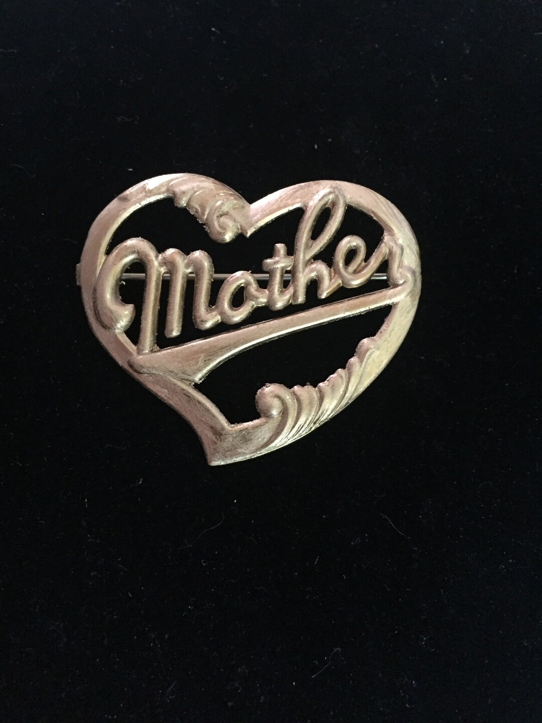 Victorian 18kt Gold Leaf Heart Mothers Brooch 2" Spring Closure - Etsy