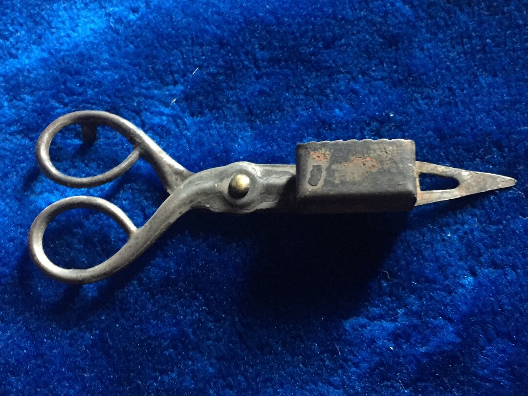 Antique Tin Candle Wick Snuffer - Etsy
