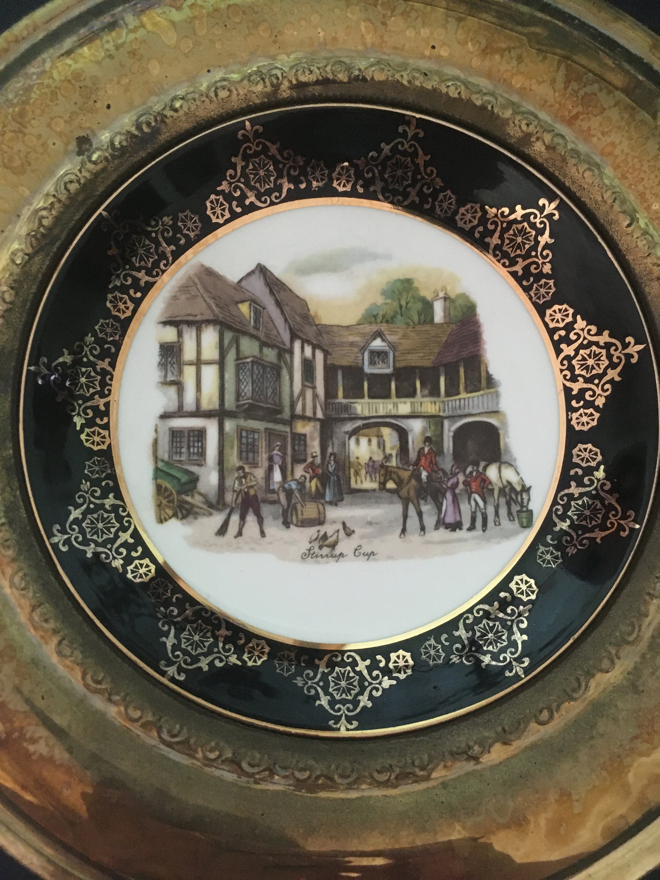 1953 Regency Bone China Plate- Stirrup Cup- Made in England - Etsy