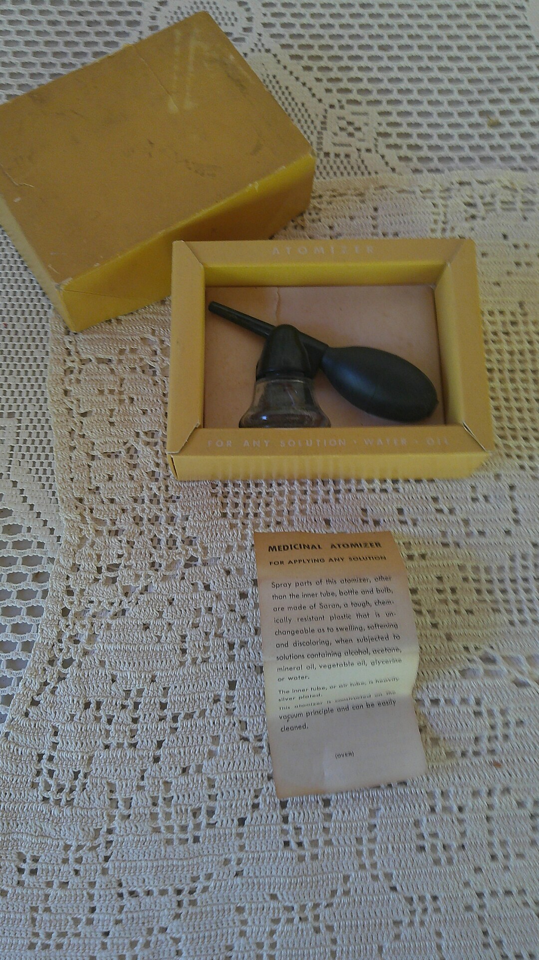 1940's Medicinal Atomizer Brown's Special Woonsocket R.I. MIB - Etsy