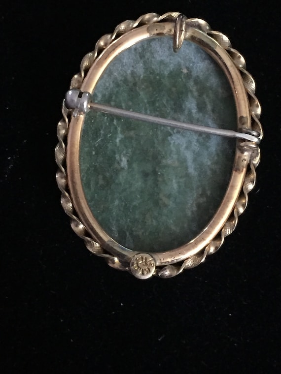 Antique Rare 1922 TK 12K Gold Filled Real Jade /Penda… - Gem