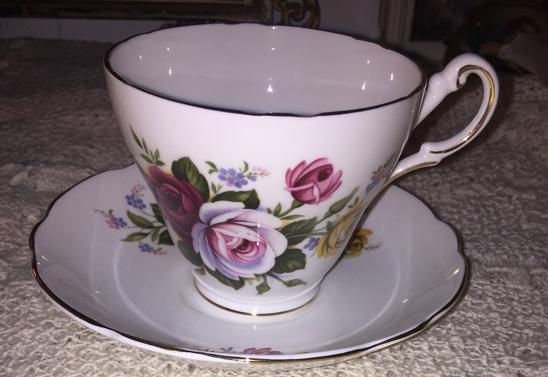 Vintage Regency English Bone China Tea Cup and Saucer Mint in Box - Etsy