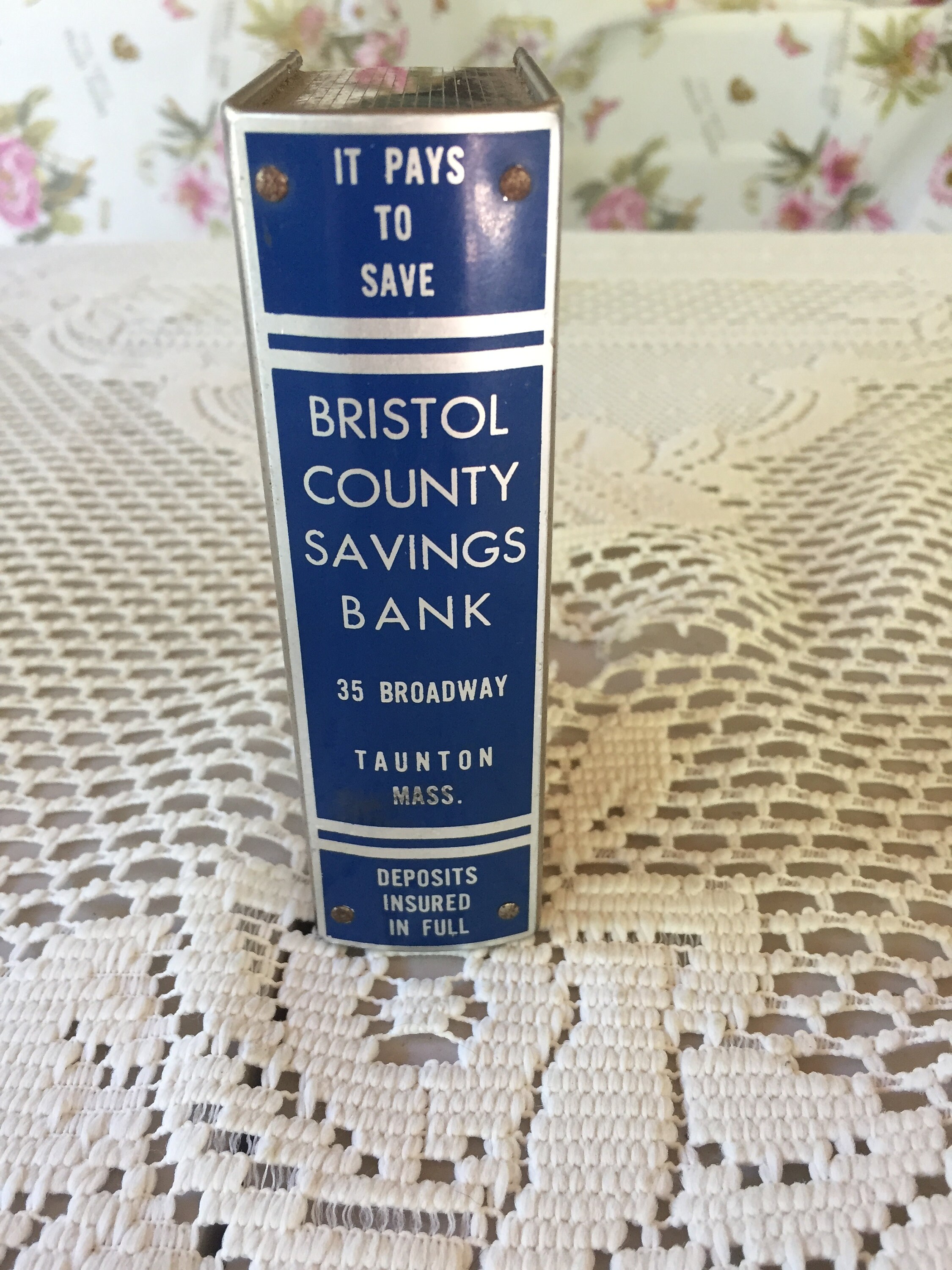Vintage bristol County Savings Bank Coin and Money Book Bank - Etsy