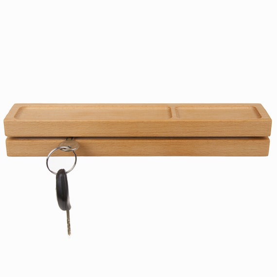Schlüsselbrett aus Holz mit Mulde Buche | Etsy